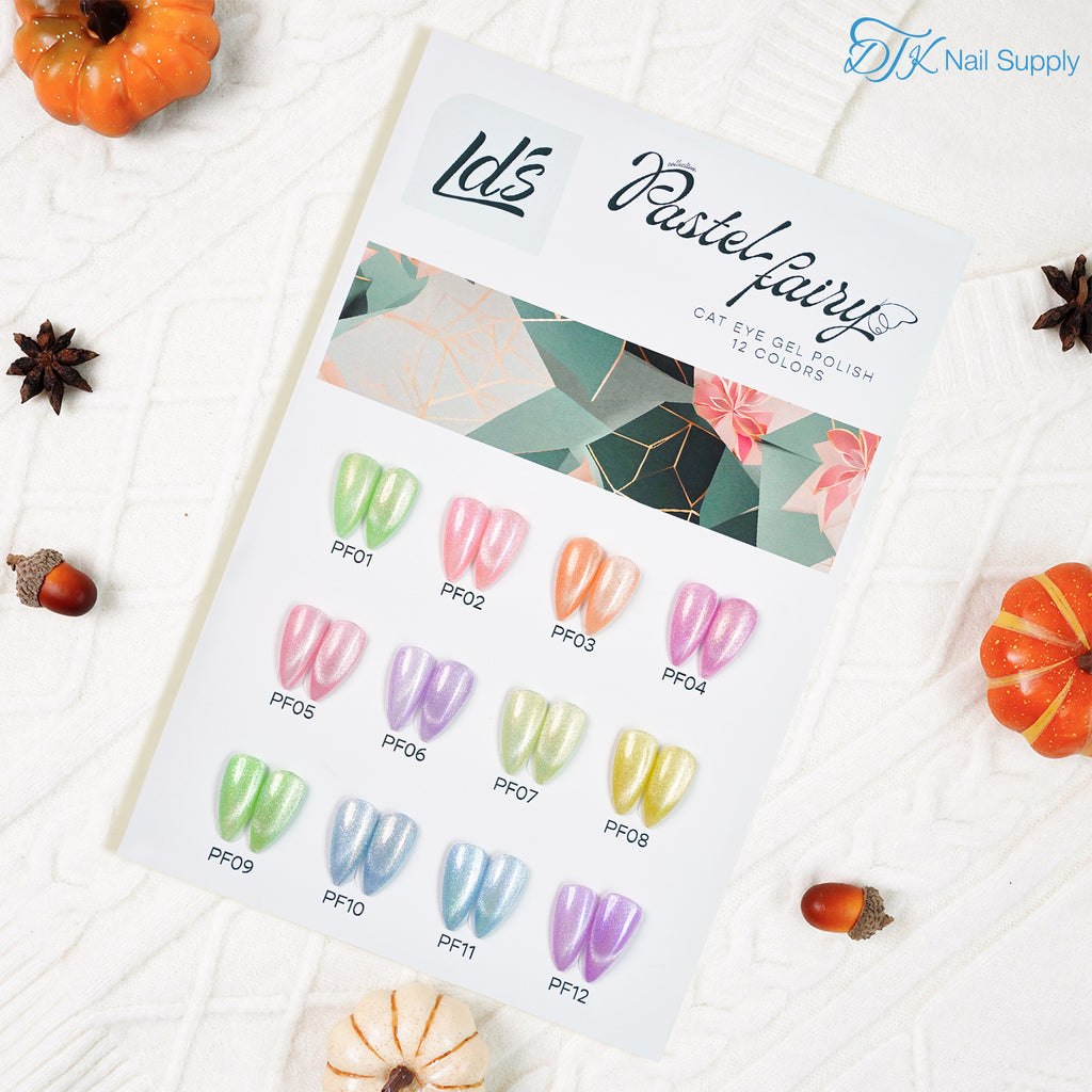 LDS Set 12 Colors - Pastel Fairy Cat Eye Gel Collection – DTK Nail Supply