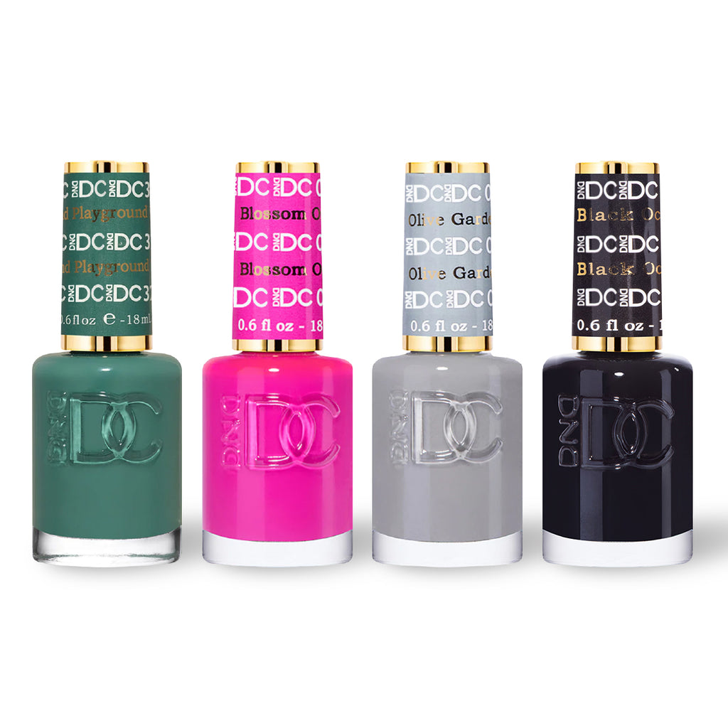 DND DC 4 Nail Lacquer - Set 12 GREEN, PINK, GRAY & BLACK – DTK Nail Supply