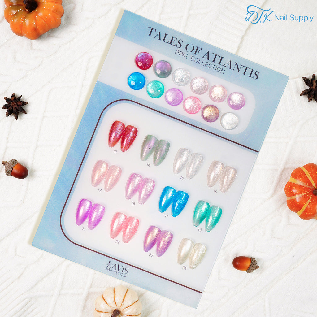 LAVIS OPAL - Set 12 Colors - Gel Polish 0.5 oz - Tales Of Atlantis Opa ...