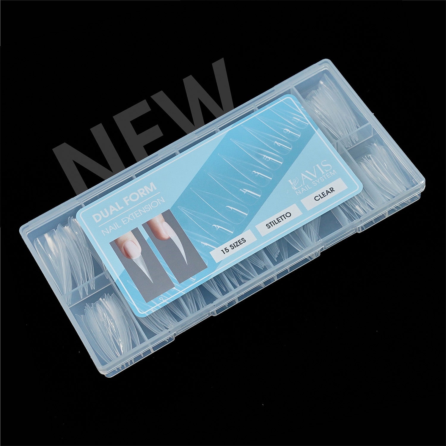 LAVIS - Dual Form Stiletto Clear – DTK Nail Supply