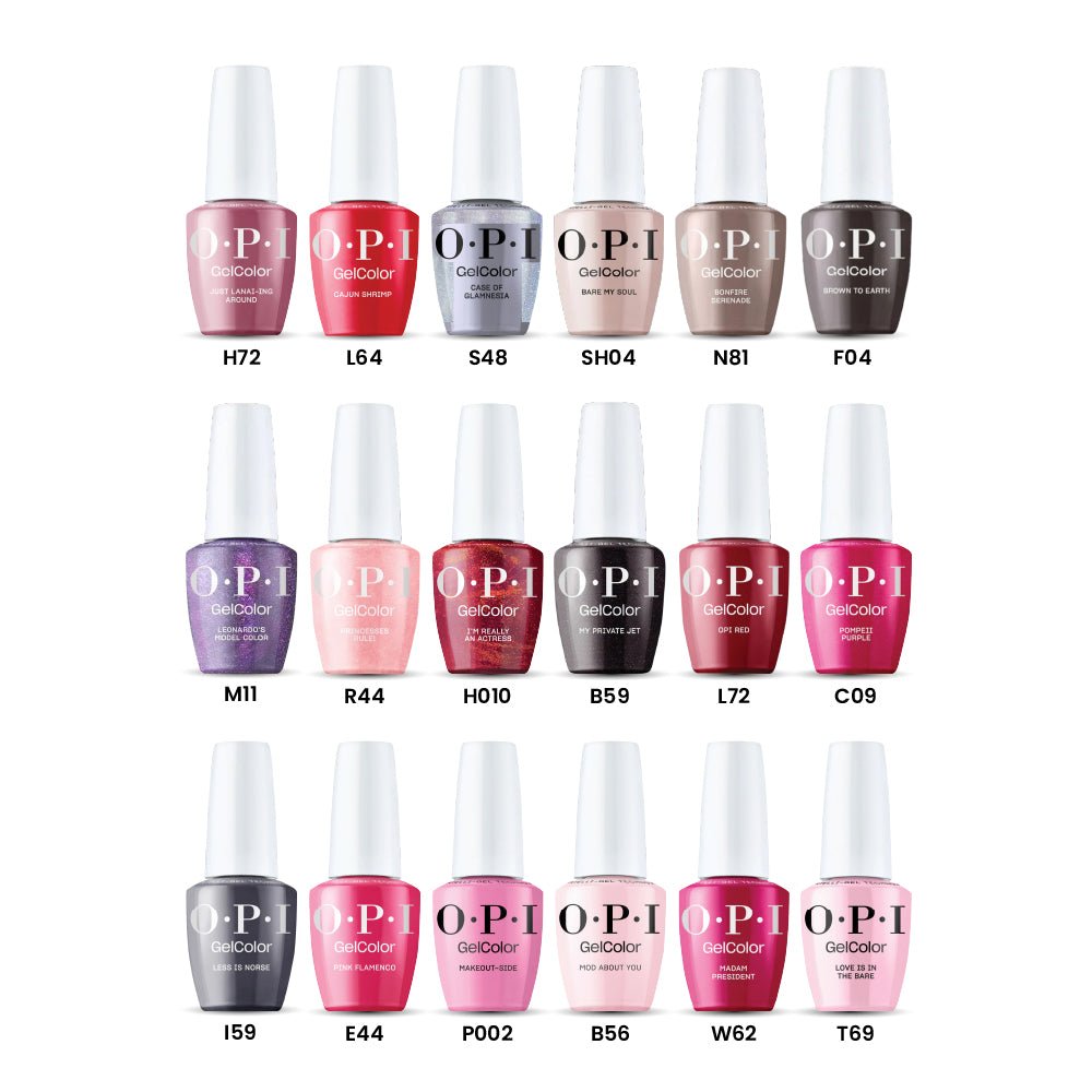 OPI Intelli-Gel - Set 18 Gel Colors - Gel Color 0.5 oz - Pink Snowflak ...